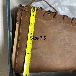 Universal Thread | Shoes | Universal Thread Lace Up Riding Boots Cognac ...